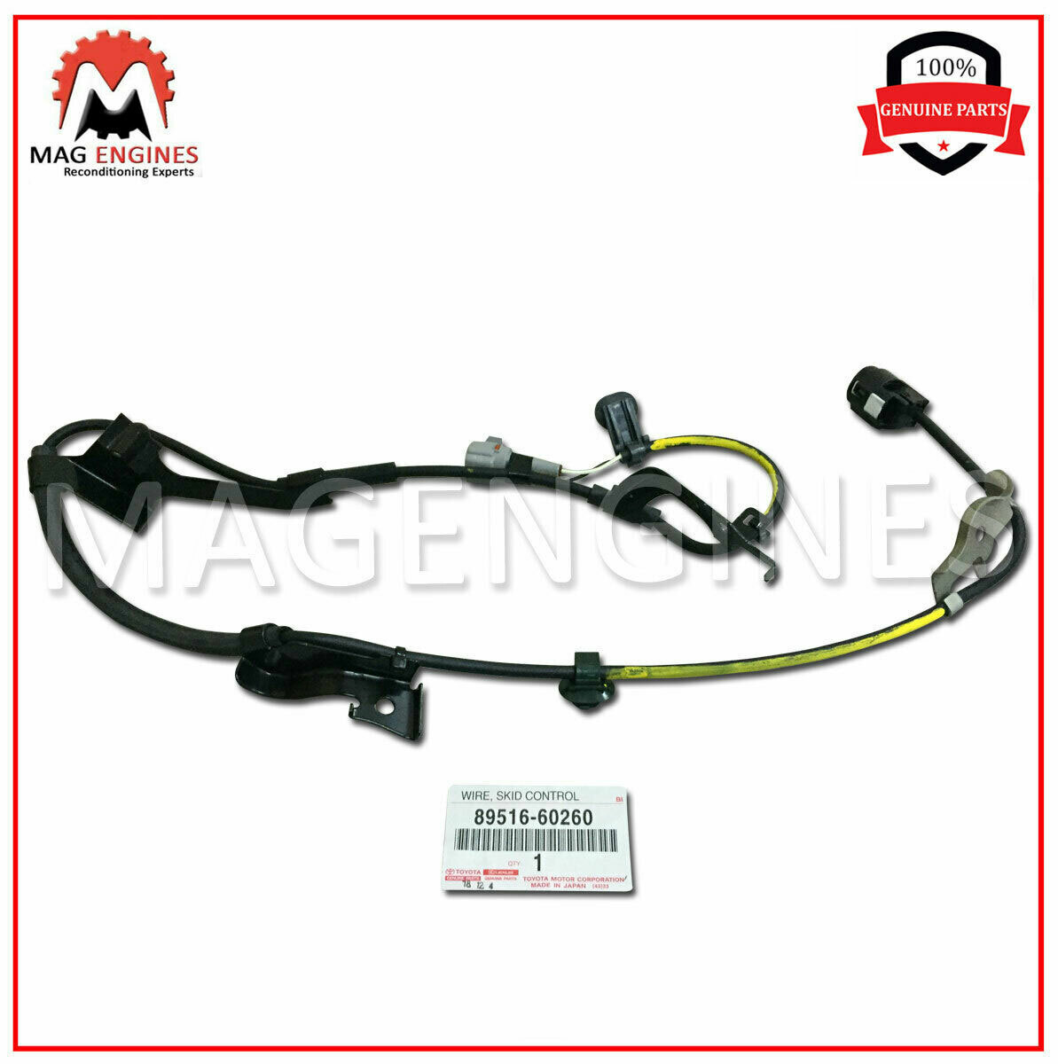 89516-60260 GENUINE OEM FRONT RIGHT ABS SKID CONTROL SENSOR 8951660260 ...