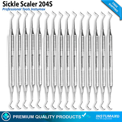 Sickle Scaler 204S Dental Hand Instruments Pro Periodontal Hygiene Pick ...