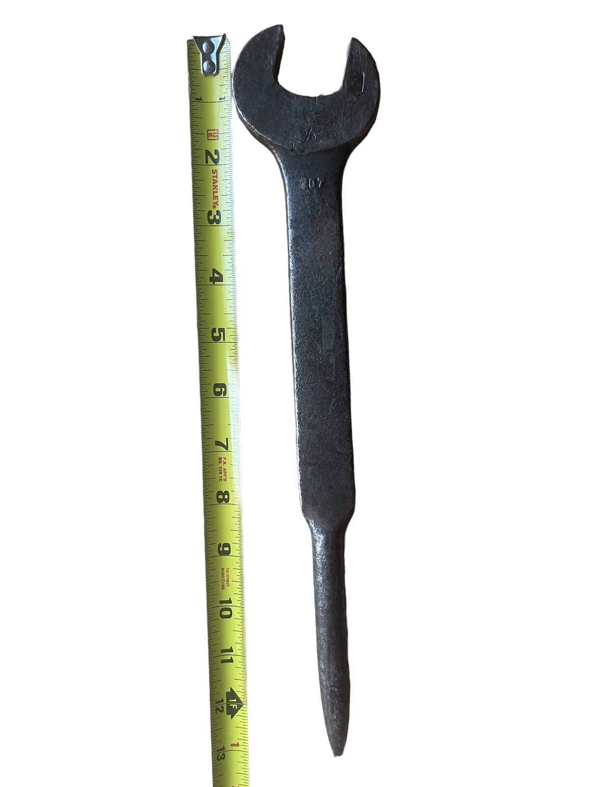 Large Antique Iron Worker Industrial Construction Spud Wrench 13” Long ...