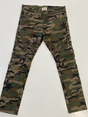 Smoke Rise Pants Mens 38x34 Camo Slim Tapered Denim | eBay