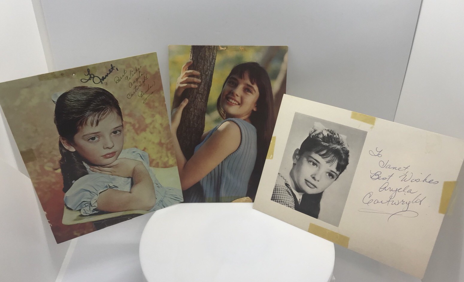 Angela Cartwright Signed autographed 5x7 2.5x7 Postcard Personal Letter ...