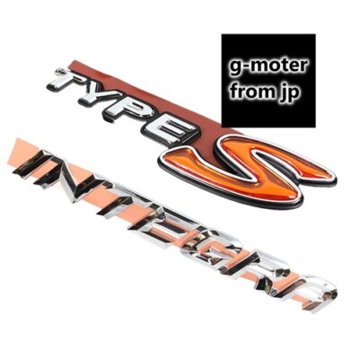 GENUINE HONDA INTEGRA DC5 ACURA RSX 02-06 Type-S RED Rear EMBLEM 2-Set ...