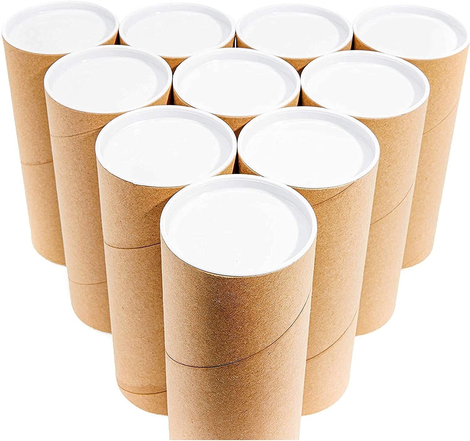 QUALITY CARDBOARD POSTAL POSTER TUBES A0 A1 A2 A3 A4 IN 44.5mm WITH END ...