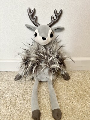 JELLYCAT Liza Reindeer Deer Plush Stuffed Animal 18" Gray Silver | eBay