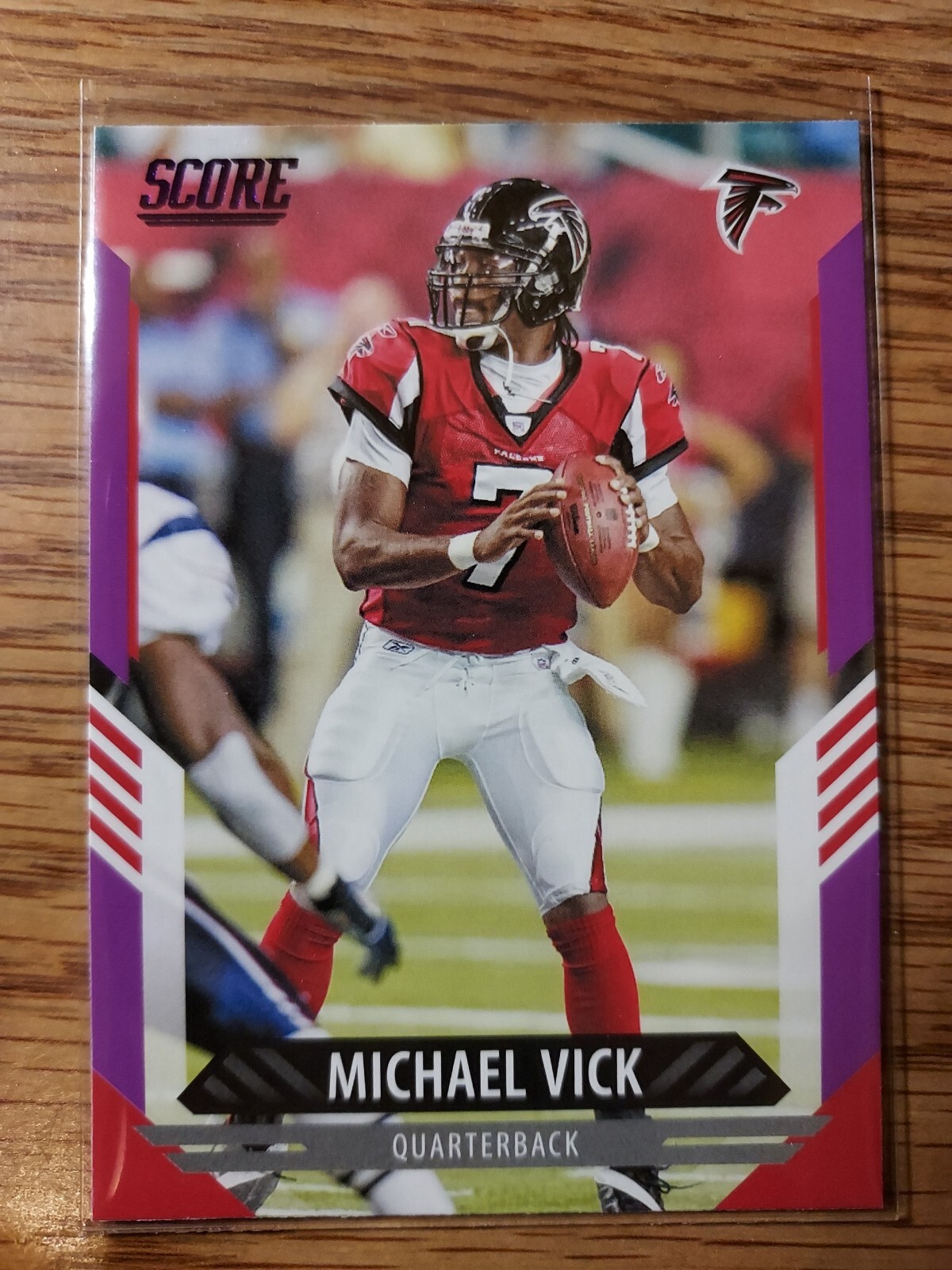 2021 SCORE FOOTBALL - PURPLE MICHAEL VICK ATLANTA FALCONS #195 | eBay