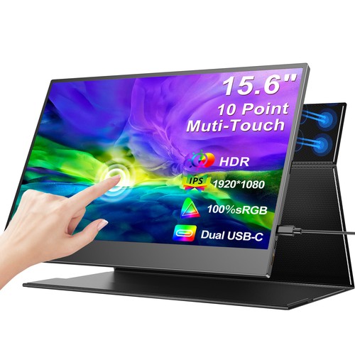 Used | 15.6" 1920x1080 Touch Screen Monitor Gaming Monitor HDMI USB C ...