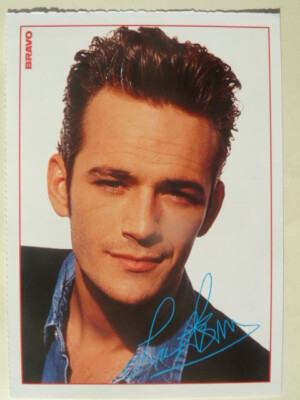 BRAVO Autogrammkarte - Luke Perry - autograph (Unterschirften ...