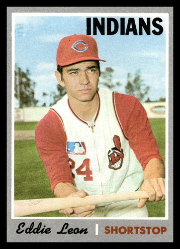 1970 Topps Eddie Leon #292 Cleveland Indians Baseball Card | eBay