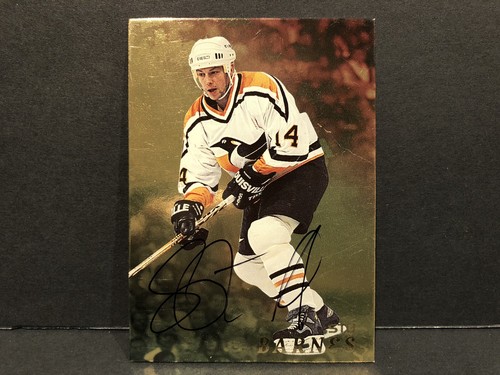 1998-99 In the Game Be A Player Gold Autographs #114 Stu Barnes Auto ...