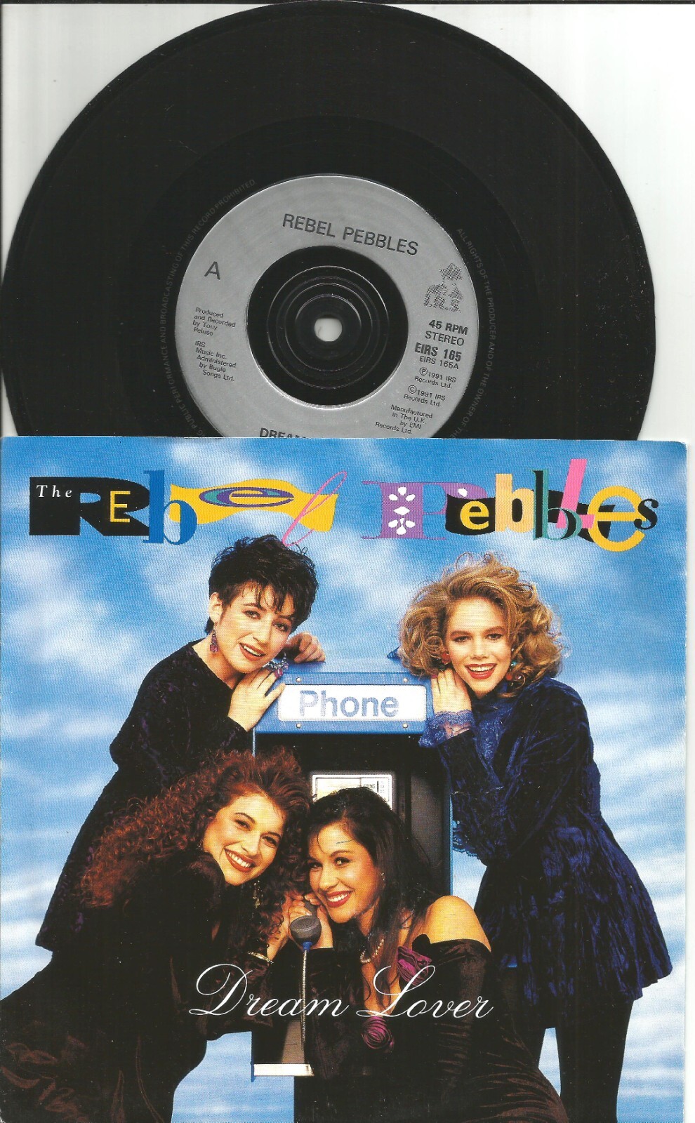 REBEL PEBBLES Dream Lover w/ UNRELEASED Europe 7 INCH Vinyl 1991 USA ...