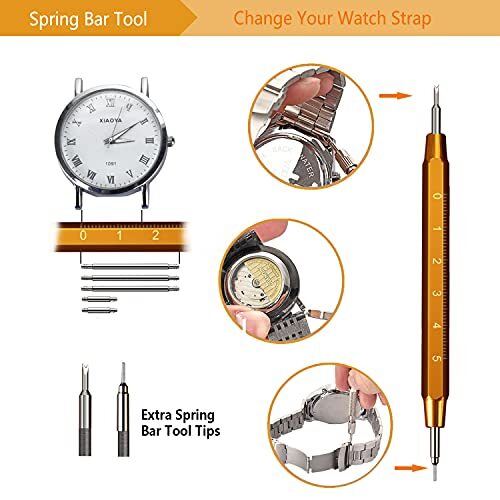Watch Repair Kit, 149 pcs Watch Adjustment Tool Kit, Watch Band Tool ...