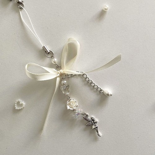 INS RIBBON BOW Téléphone chaîne Hairball Bouled Écouteur d'écouteur !mx ...