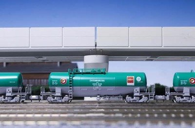 KATO N Gauge Tank Car TAKI1000 Late Stage Japan Oil Terminal 8-Car Set ...