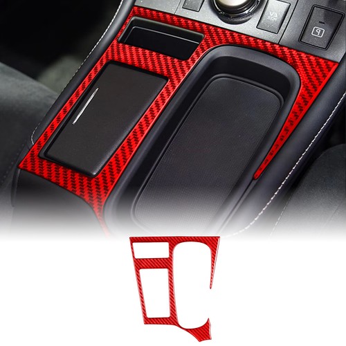 Red Carbon Fiber Car Center Console Panel Sticker for Lexus CT200 2011 ...