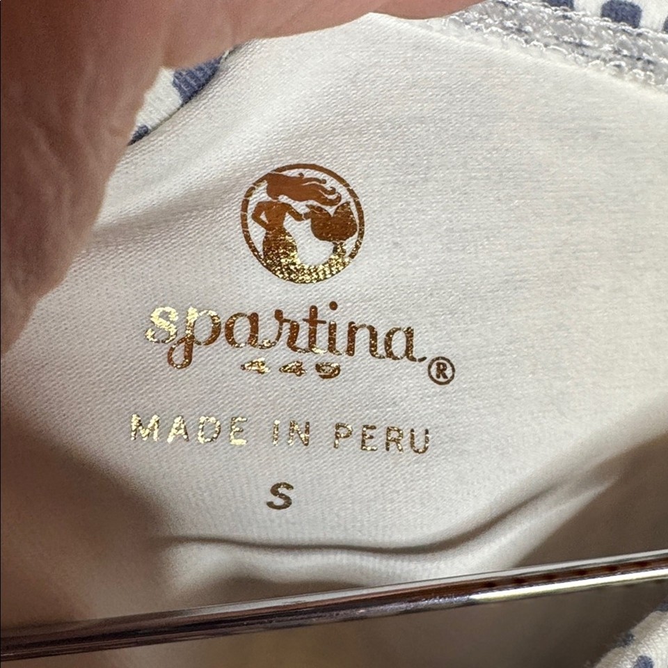 NWOT Spartina 449 Denim Blue and White Jersey Skort Size Small | eBay