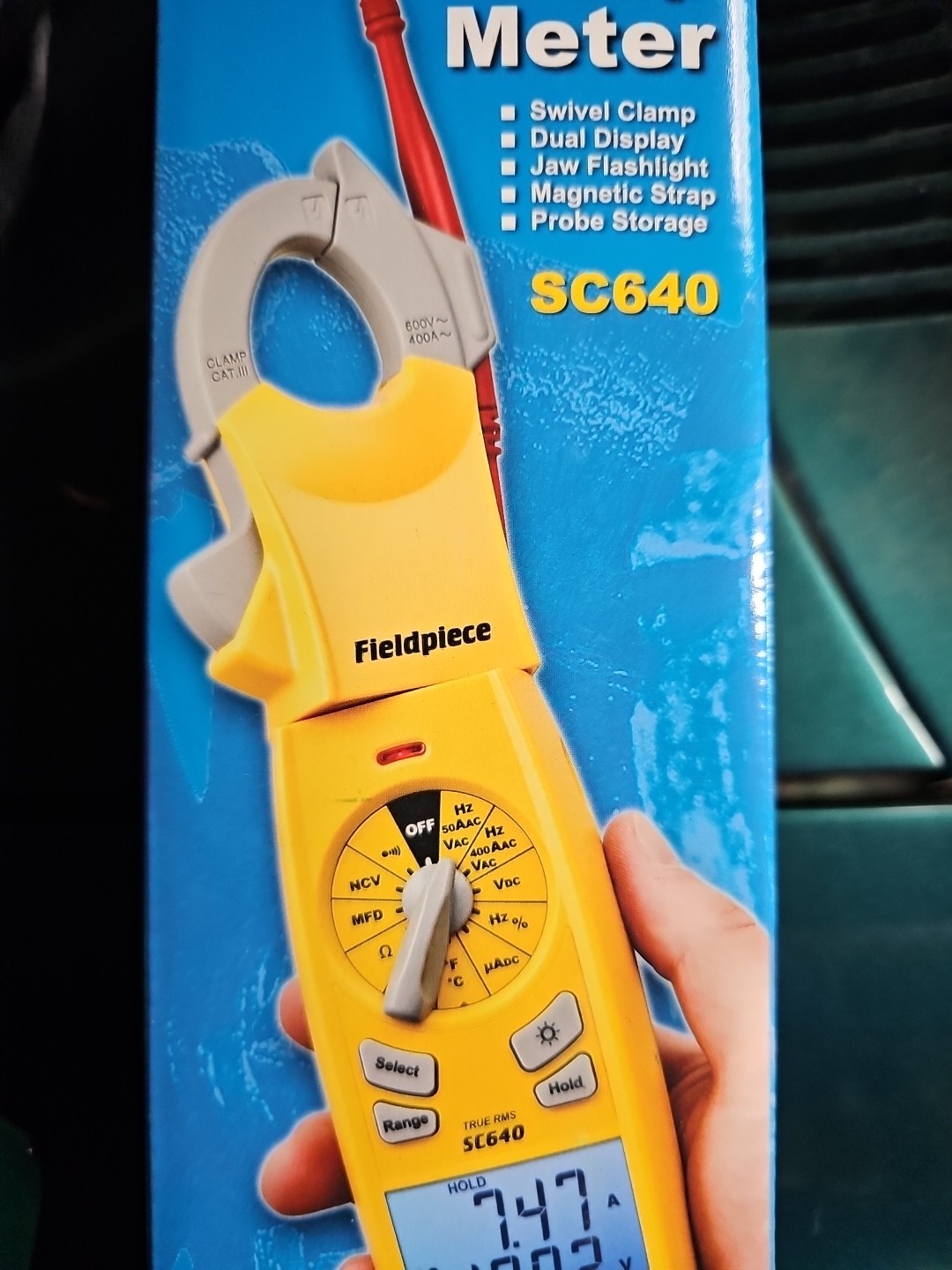 factory sealed Fieldpiece SC640 TRMS AC/DC Swivl Head Clamp Meter w ...