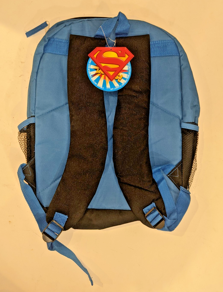 Old K-Mart DC Comic Superman Kids School Canvas Backpack NWT 4"x11.5 ...