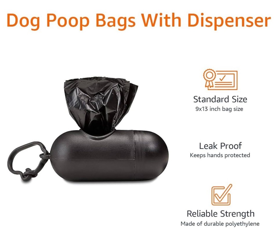 Heavy Duty Dog Poop Bags 60 Rolls With 900 Bags With Dispenser - Pet ...