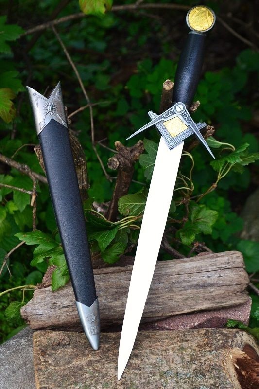 Ceremonial Masonic Dagger - Mason - Short Sword - Freemason - Square ...
