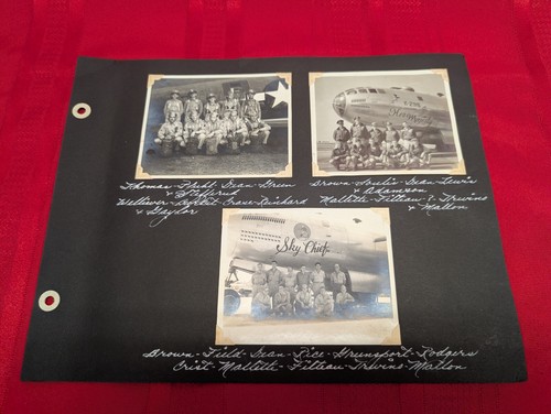 (3) Orig. ca 1945 USAAF 20th AF 444th BG 677th BS B-29 & B-17 Crew ...