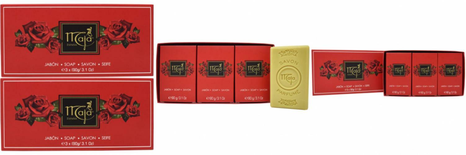 Maja Soap Sets Rectangle (3 x 3.1 Oz. Each) 18.6 Oz Total-2-PACKS(Sets ...