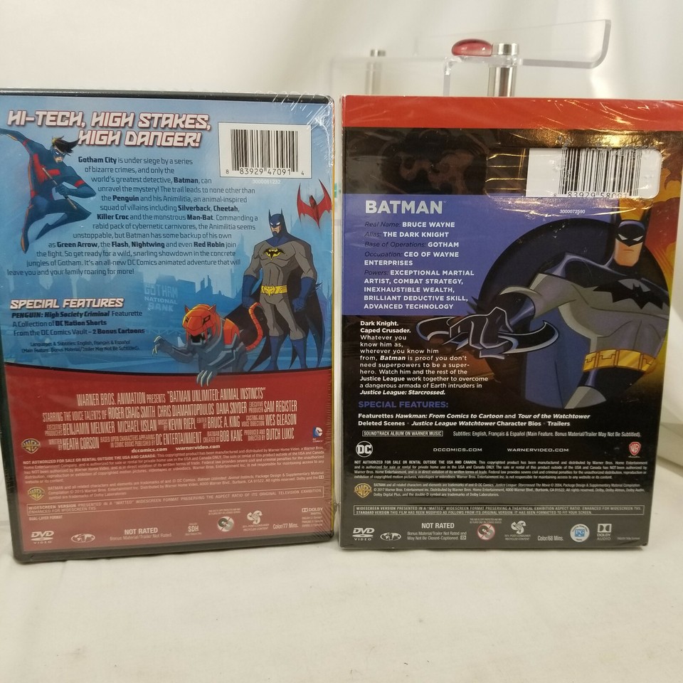 2 BATMAN DVDs Unlimited Animal Instincts 2015 & The Animated Series ...
