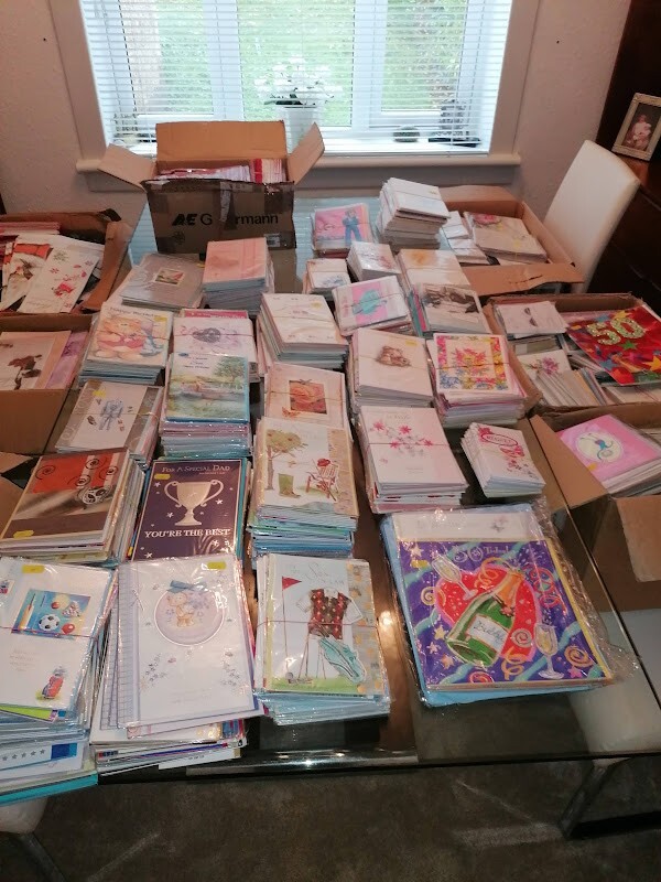 A large selection of Greetings Cards From Retail Shop, Birthday ...