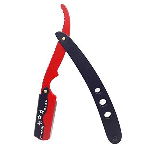 Black and Red Changeable Blade Professional Barber Straight Edge Razor ...
