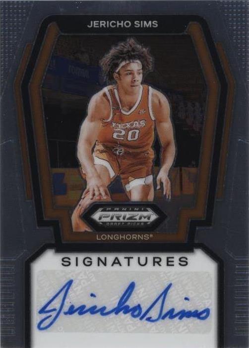 2024-25 Panini Prizm Draft Picks - Signatures Jericho Sims #S-JSM (AU ...