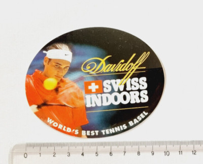 Autocollant Davidoff Swiss À L’Intérieur Tennis Bâle Timbre Vintage 80s ...