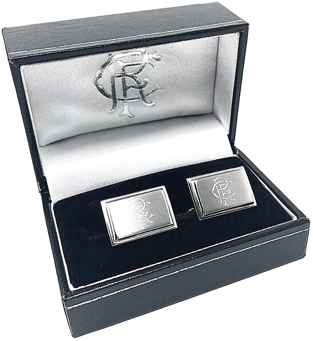 RANGERS FC ENGRAVED CREST STAINLESS STEEL MENS EXECUTIVE SHIRT ...