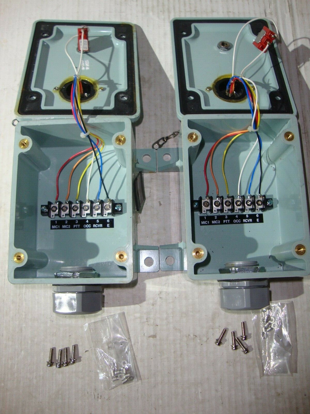 Lot Of 2 Vintage Japan Radio Co. JRC Handset Connection Boxes NQE-846 ...