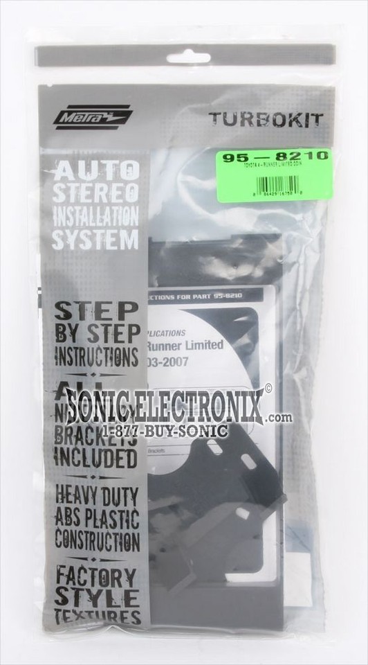 Metra 95-8210 Double DIN Install Dash Kit for 2003-2007 Toyota 4Runner ...
