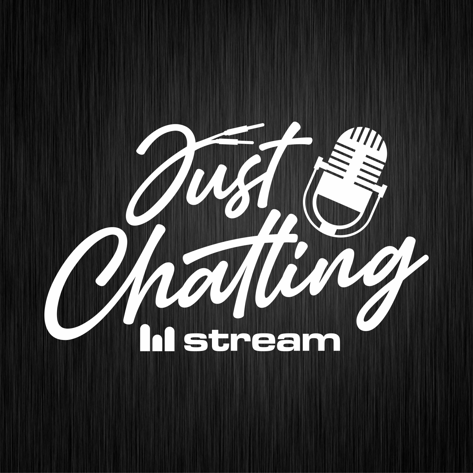 JUST CHATTING Stream Streamer Streaming Weiß Auto Vinyl Decal Sticker ...