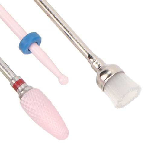 10pcs Nail Drill Bit Portable Ceramic Cuticle Remover Bits With 20 Hole ...