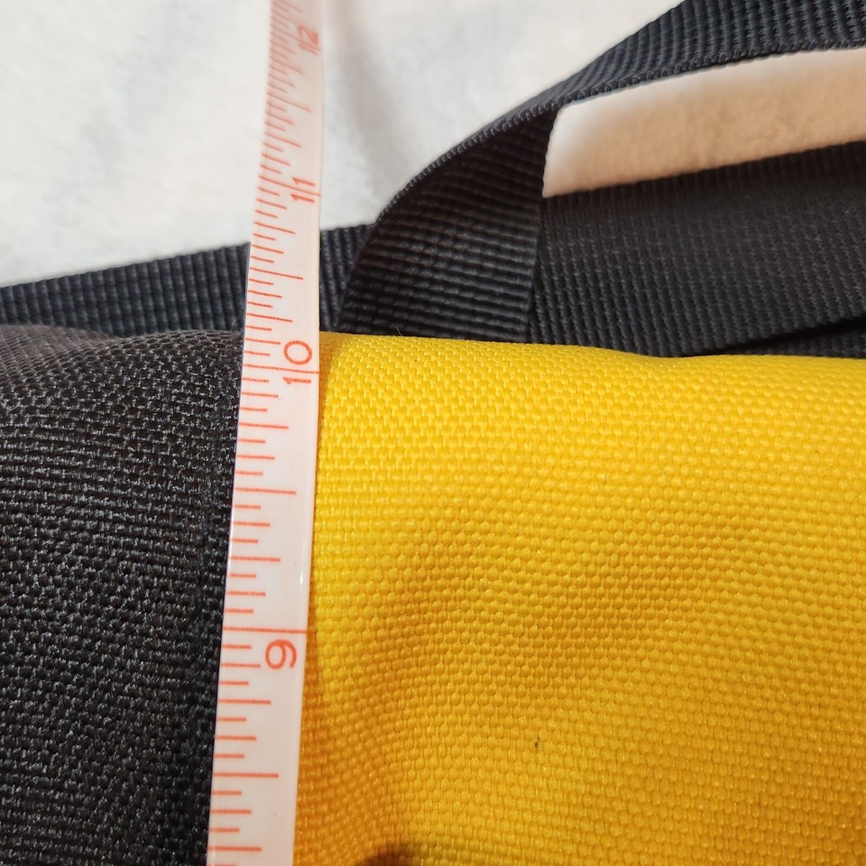 LL Bean Canvas Black Yellow Hiking Hip Shoulder Fanny Pack Travel ...