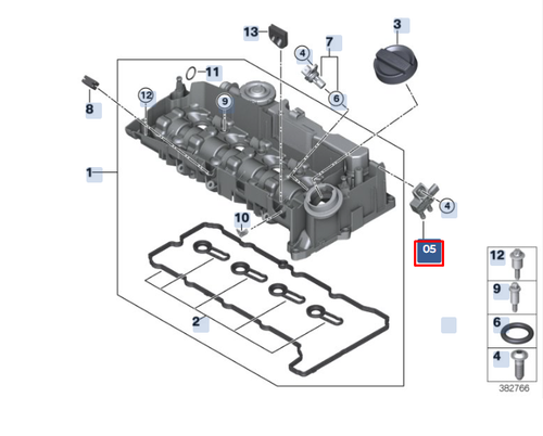BMW X1 F48 Capteur de pression DPF 13628585292 8585292 NOUVEAU ORIGINE ...