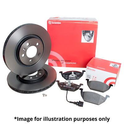 GENUINE BREMBO FRONT BRAKE KIT BRAKE DISCS Ø 280 mm BRAKE PADS FOR FIAT ...