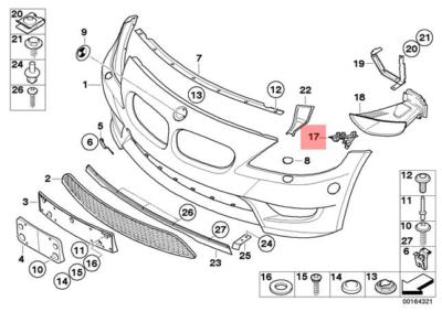 Genuine BMW E85 E86 Coupe Bumper Bracket Holder Right Front OEM ...