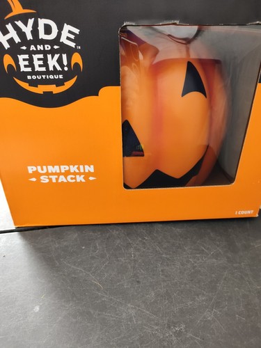 Triple Stack JOL Pumpkins Halloween Harvest Decorative Prop Hyde & EEK ...