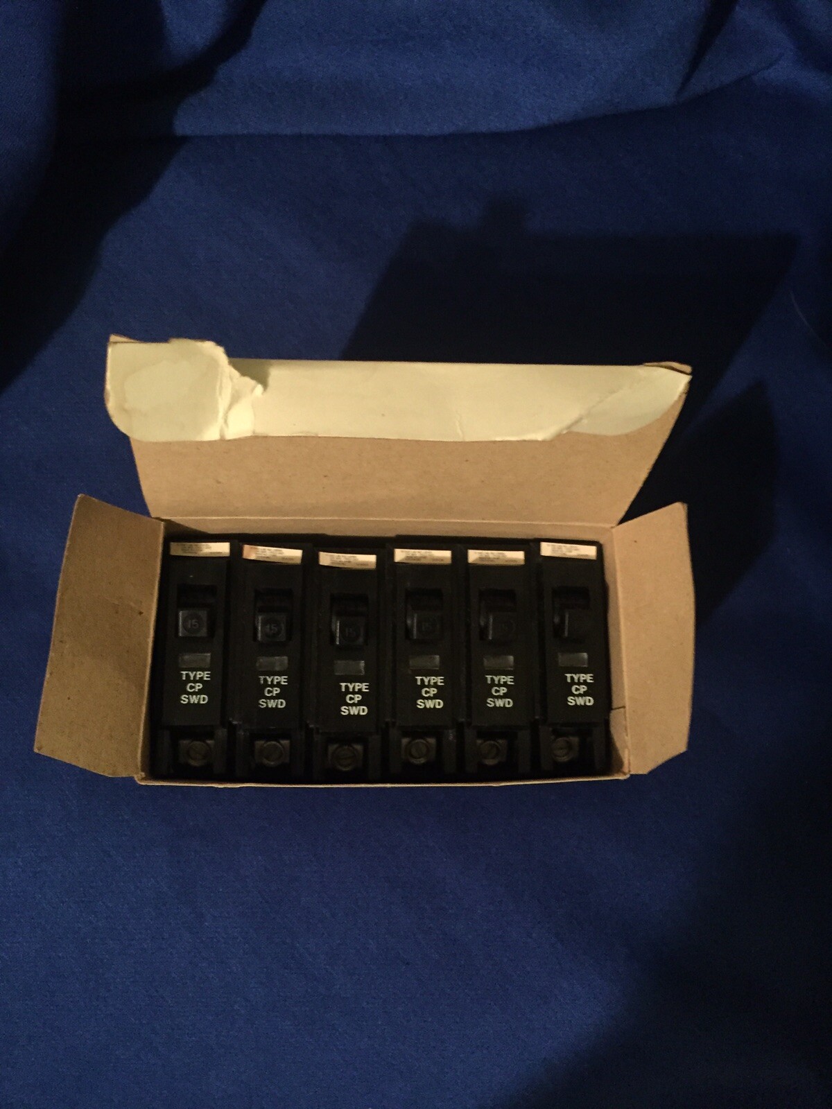 New In Box Old Stock Lot Of 6 JTC 15 Amp Type CP 1 Pole Plug-In Circuit ...