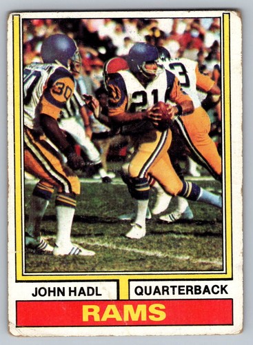 1974 Topps #50 JOHN HADL Los Angeles Rams | eBay
