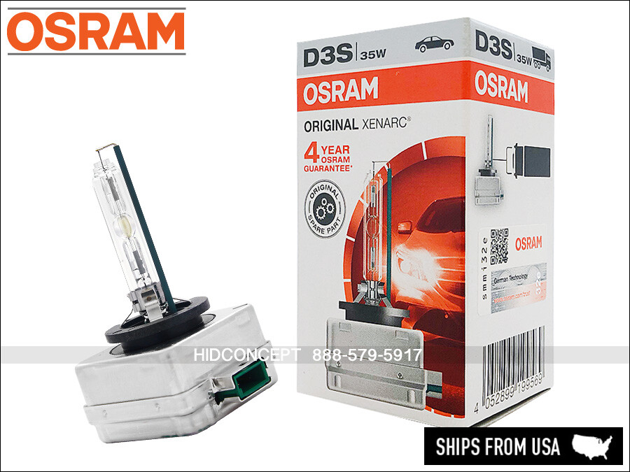 1X Osram D3S OEM 4300K HID Xenon Headlight Bulb w/ TRUST Code 66340HBI ...