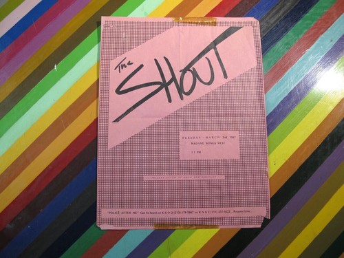 vtg punk new wave flyer - The Shout at Madame Wong's West 1982 LL4 | eBay