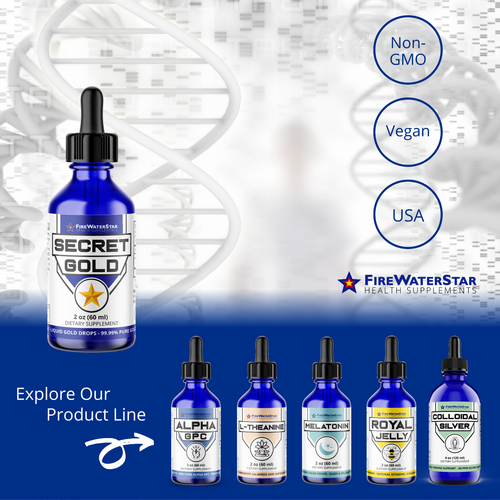 Liquid Gold Drops - Colloidal Gold - Nano Gold - 2oz - 100ppm - Brain ...