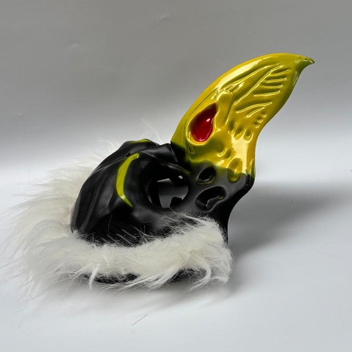 Halloween Cosplay Scary Eagle Face Mask NPC Funny Prank Scare Headgear ...