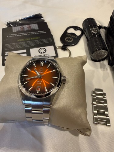 Erebus ASCENT 39 Orange Fumé Automatic Watch | eBay