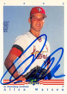 Allen Watson autographed Baseball Card 1992 Classic Best Rookie #282 | eBay