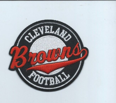 NEW 3 x 3 3/8" Cleveland Browns Iron on Patch Free Ship | eBay