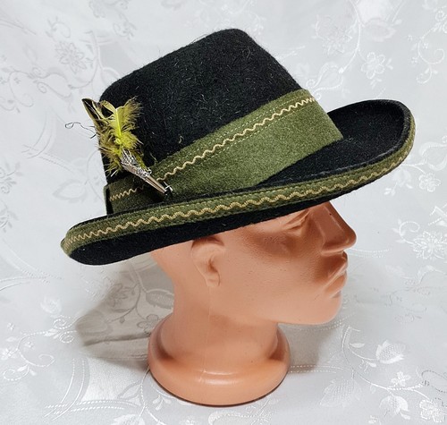 VINTAGE AUTHENTIC TRACHTEN OKTOBERFEST DIRNDL BLACK WOMENS BUCKET ...